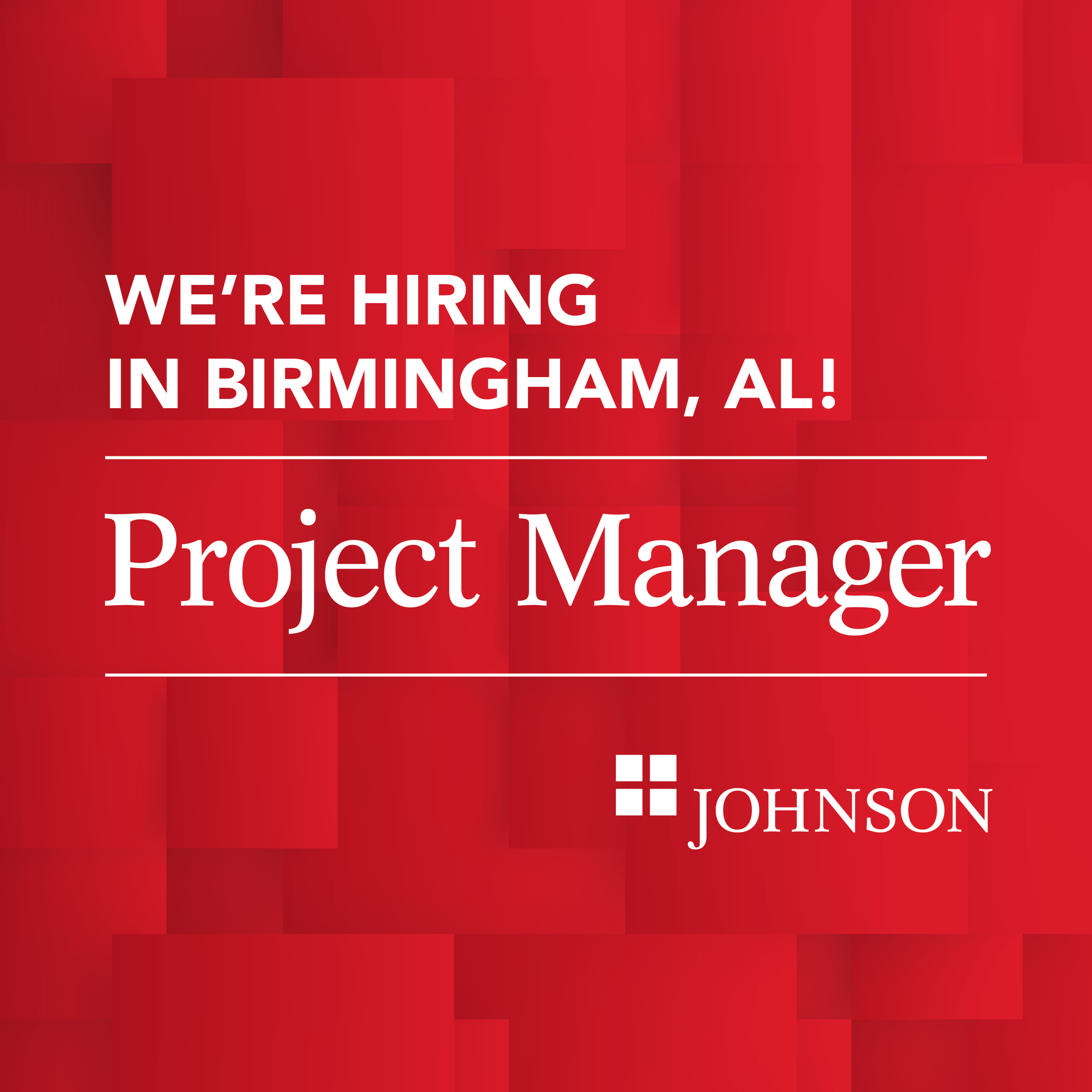 Now Hiring: Project Manager - Johnson HRE